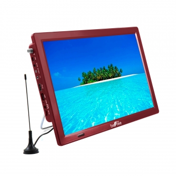 beFree Sound Portable Rechargeable 14 Inch LED TV with HDMI, SD/MMC ...